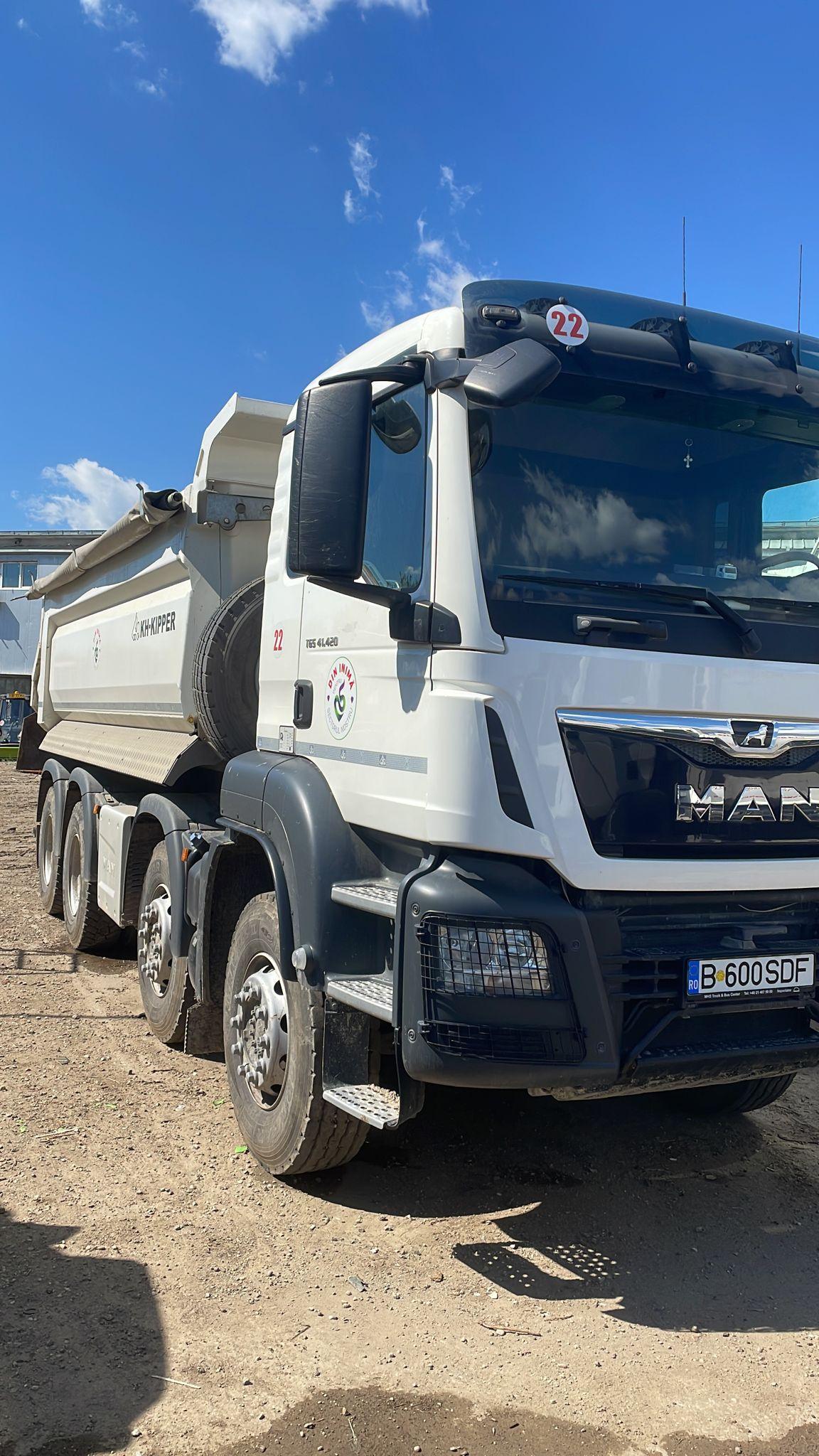 Autobasculanta MAN 8×4, 12419 cm3 309 kw — AMENAJARE EDILITARĂ S5 S.R.L.